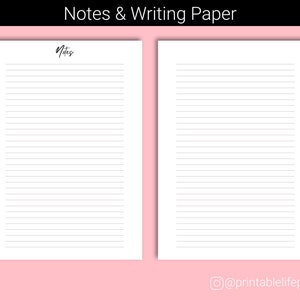 A4 Planner Bundle + Hole Punch Marks | Undated | Printable Calendar ...