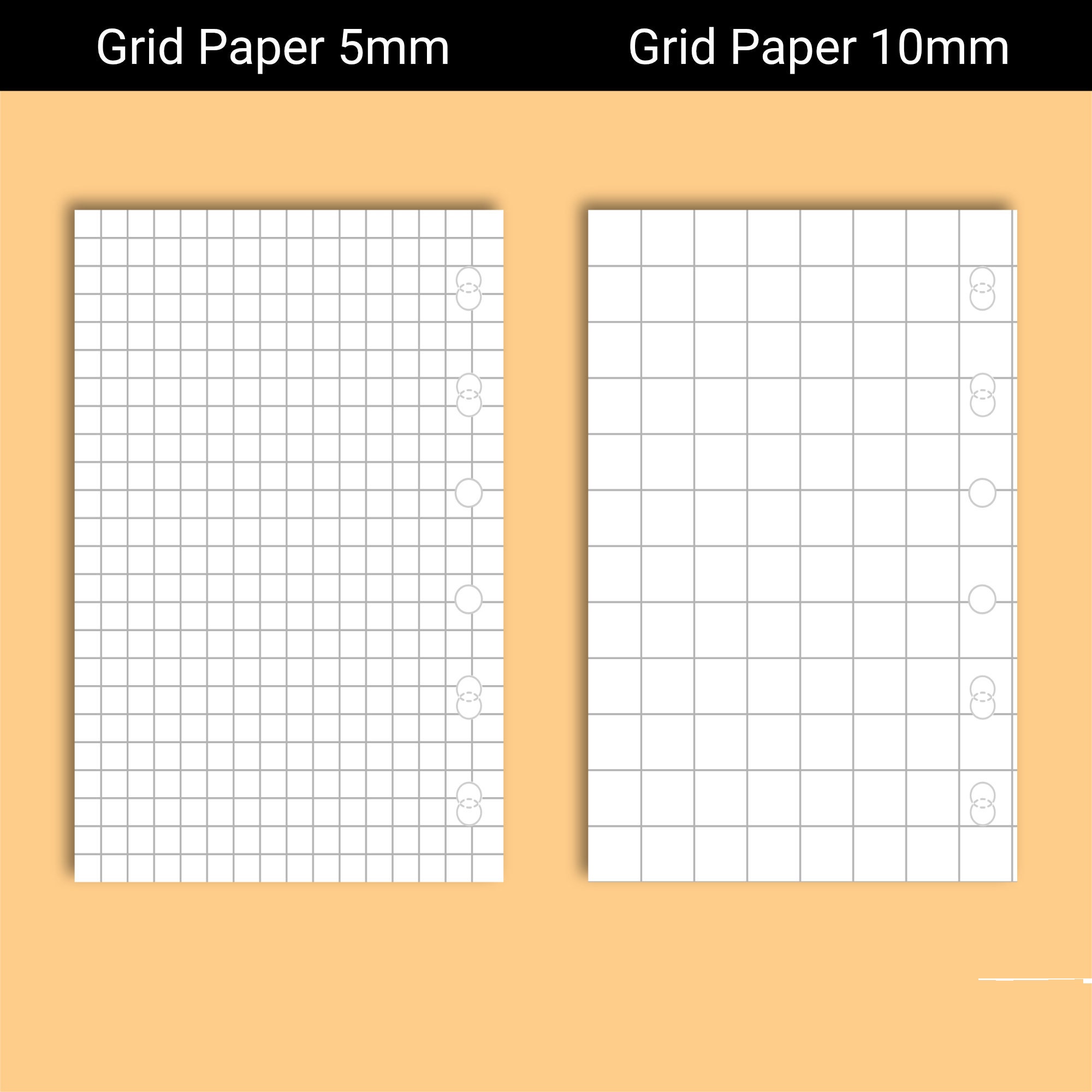 Filofax Pocket Printable Paper + Hole Punch Marks | Printable Lined ...