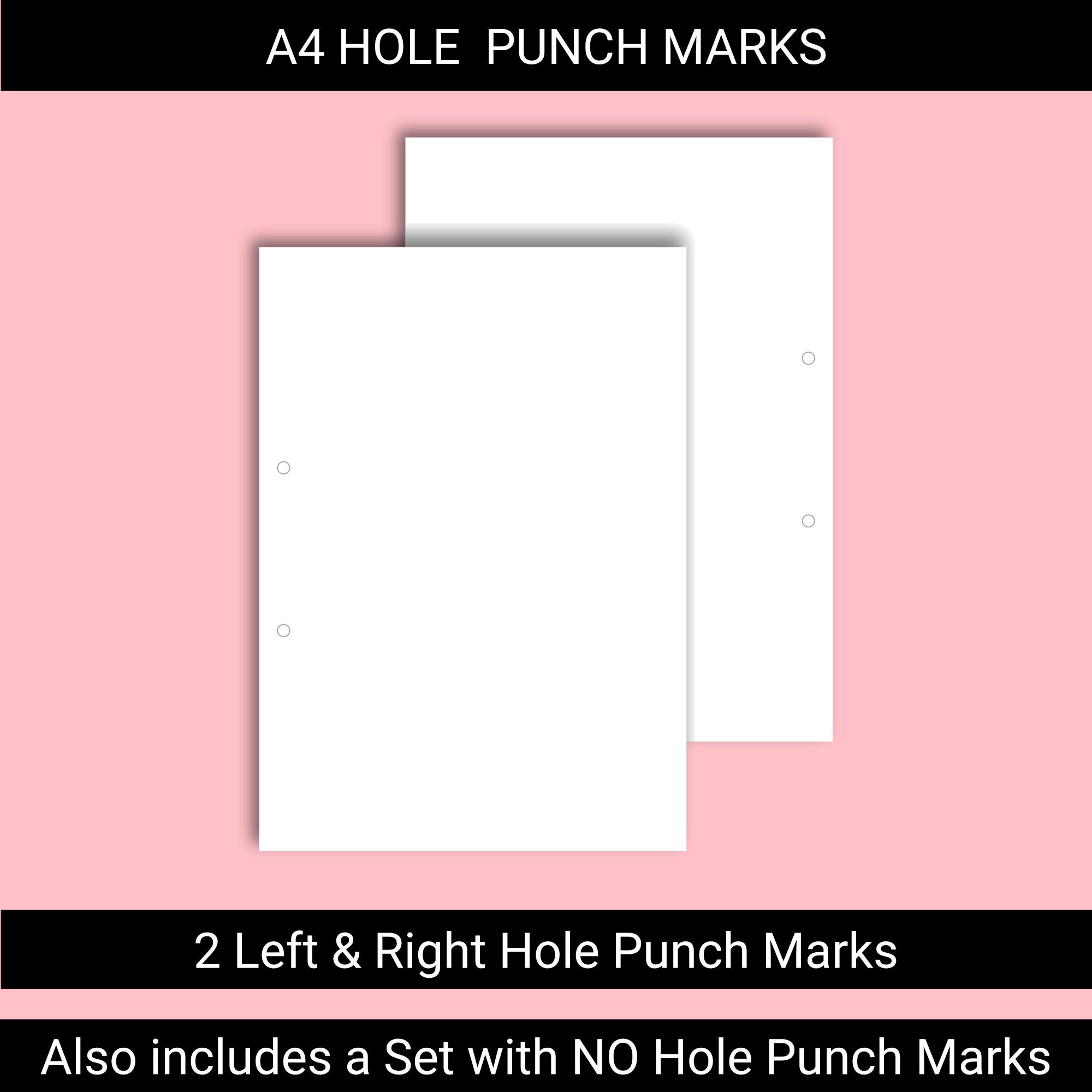 A4 Weekly Calendar + Hole Punch Marks | Weekly Schedule | Weekly ...