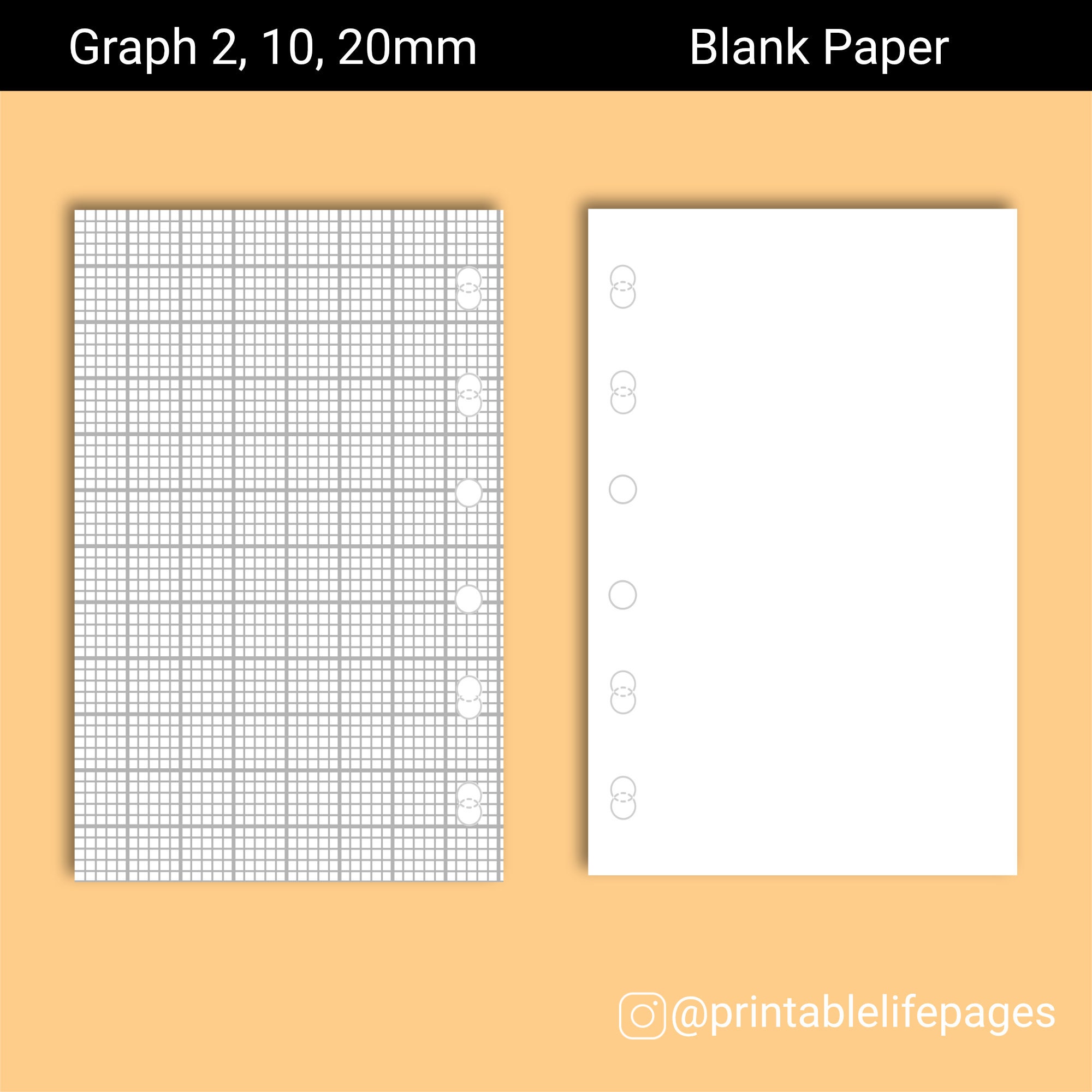 Filofax Pocket Printable Paper Hole Punch Marks Printable Lined Paper ...