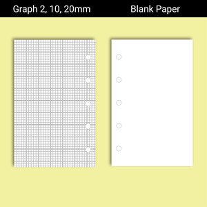 Filofax MINI Printable Paper + Hole Punch Marks | Printable Lined Paper ...