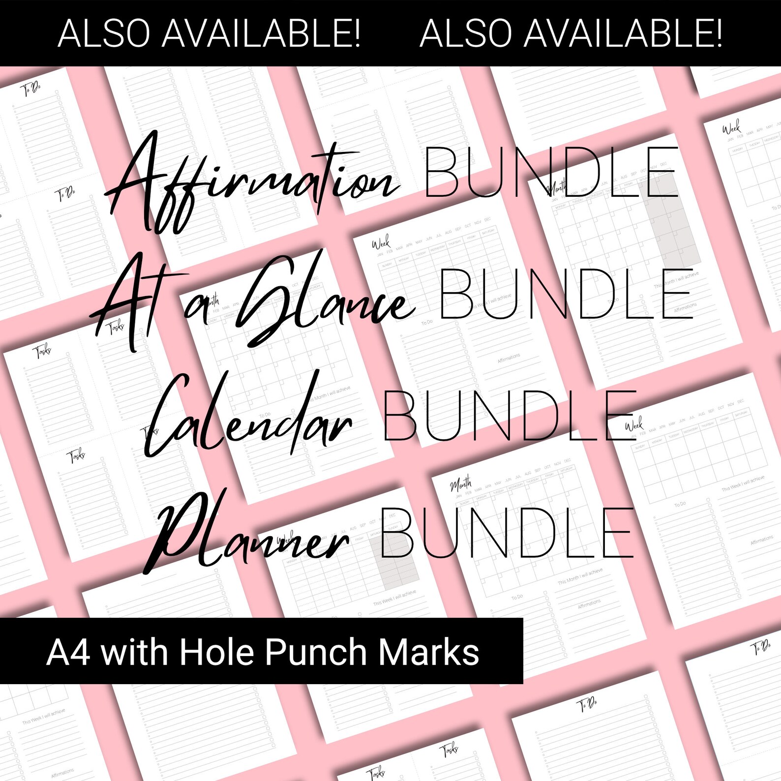 A4 Printable Paper + Hole Punch Marks | Printable Lined Paper ...