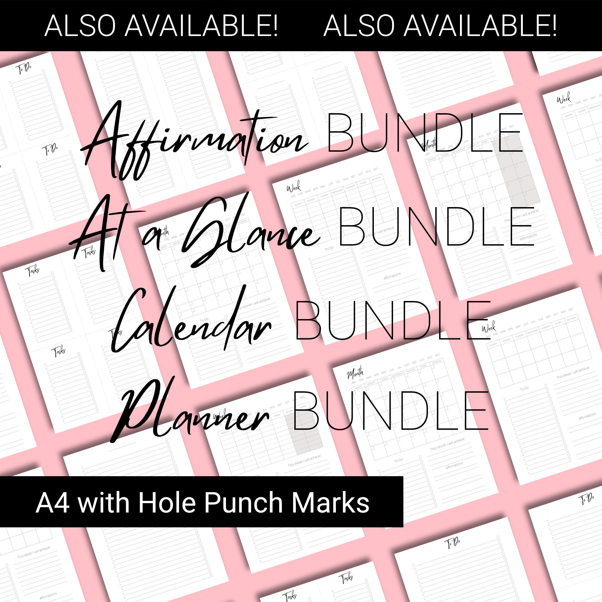 A4 Printable Paper + Hole Punch Marks | Printable Lined Paper ...