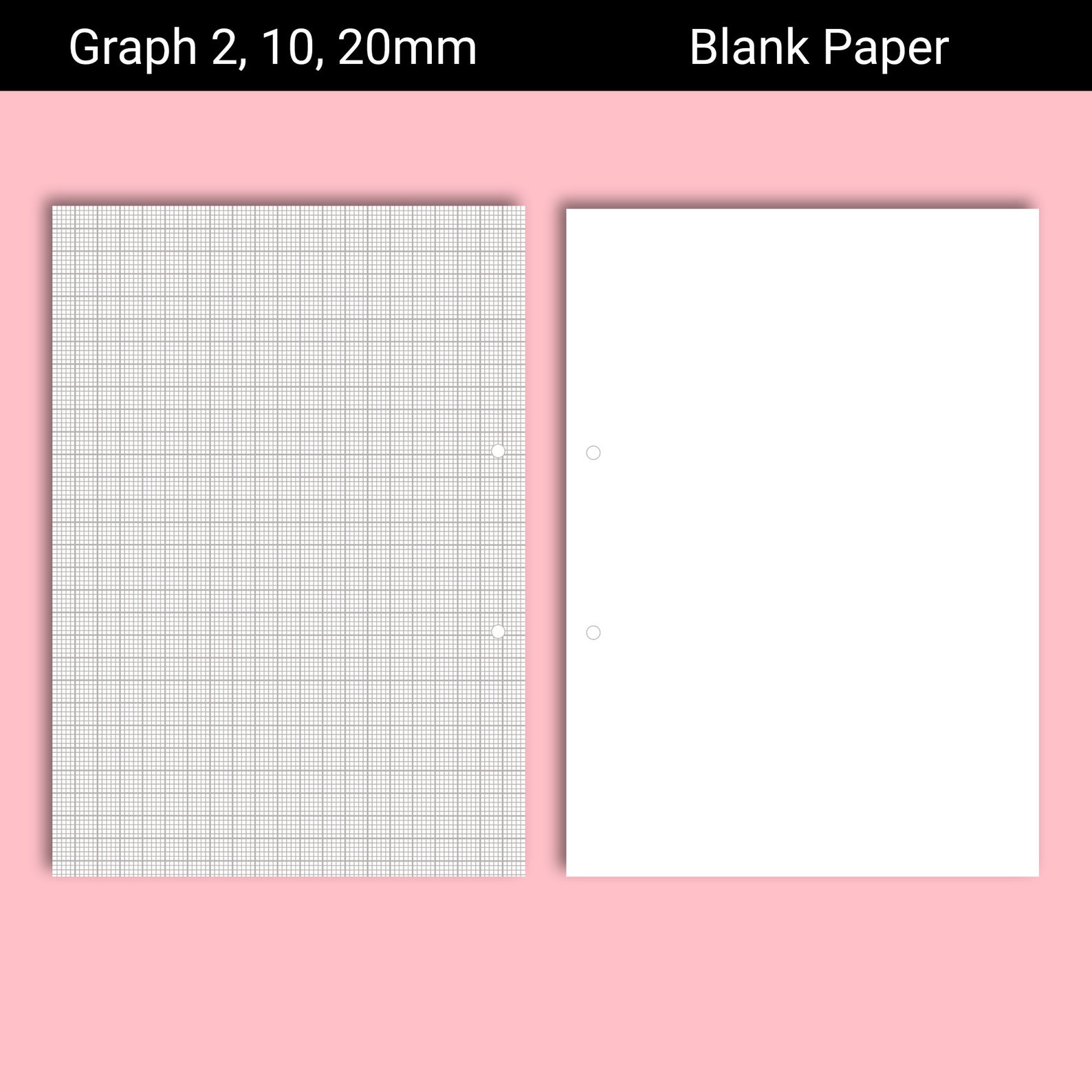 A4 Printable Paper Bundle | Lined, Grid, Dotted, Graph (PDF) - Etsy