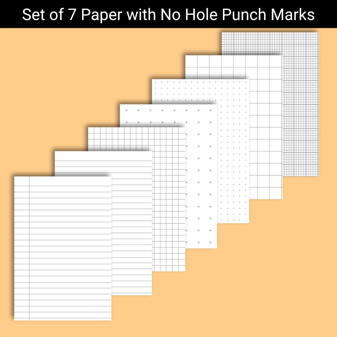 Filofax Pocket Printable Paper + Hole Punch Marks | Printable Lined ...