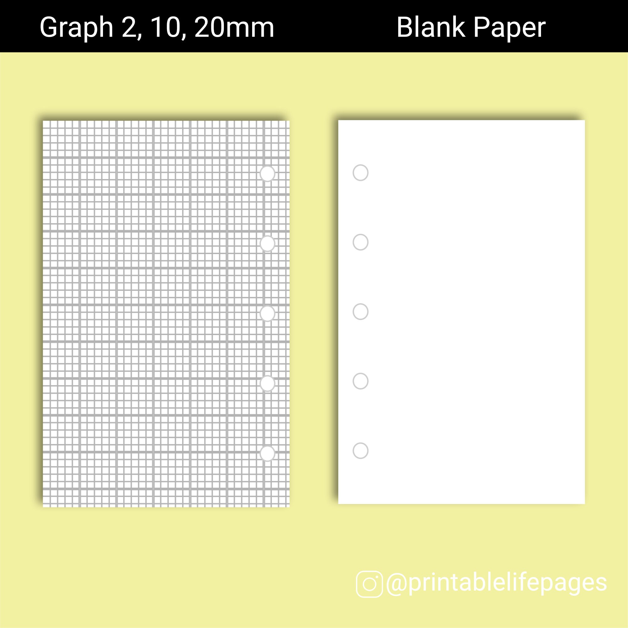Filofax MINI Printable Paper Hole Punch Marks Printable Lined Paper ...
