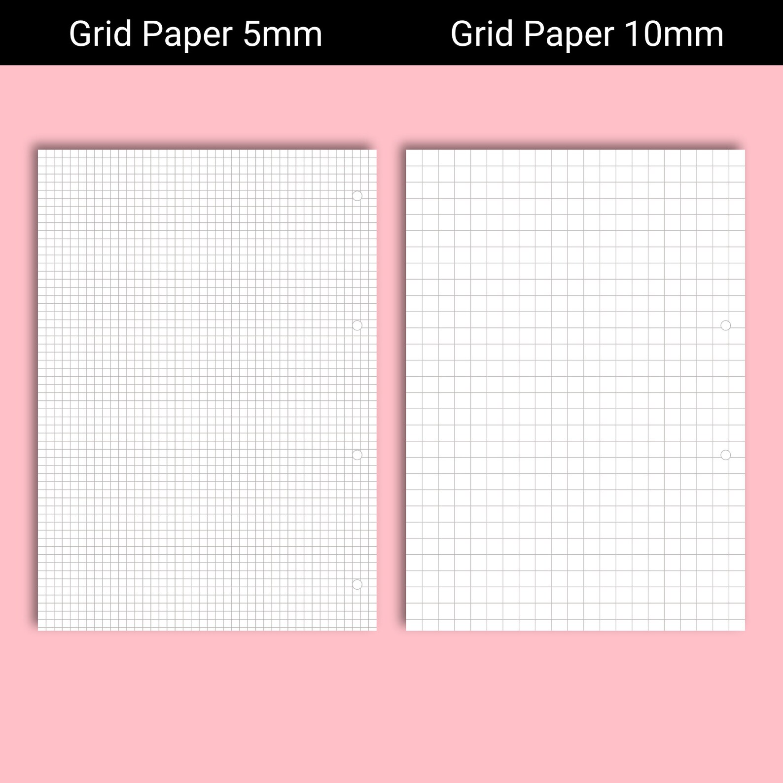 A4 Printable Paper Bundle | Lined, Grid, Dotted, Graph (PDF) - Etsy