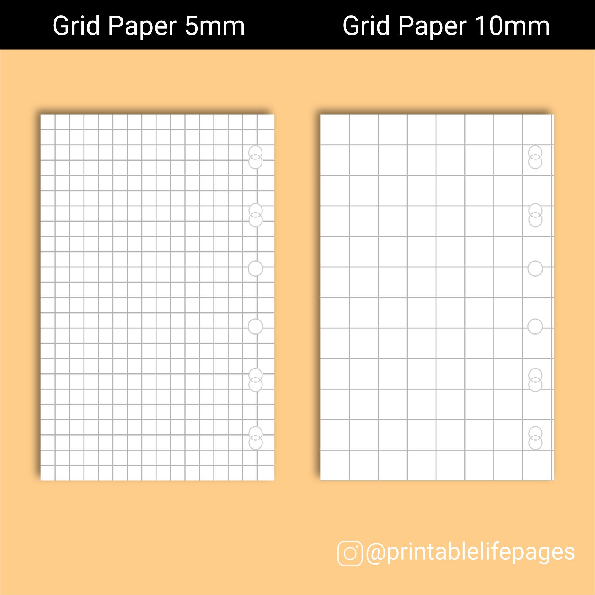 Filofax Pocket Printable Paper Hole Punch Marks Printable Lined Paper ...