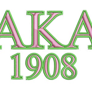 AKA 1908 Embroidery File - Etsy