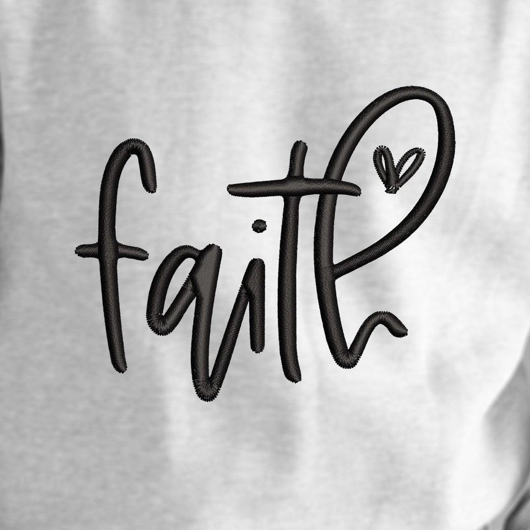 Faith Embroidery Design for Christians | Embroidery File | 4x4 Machine ...