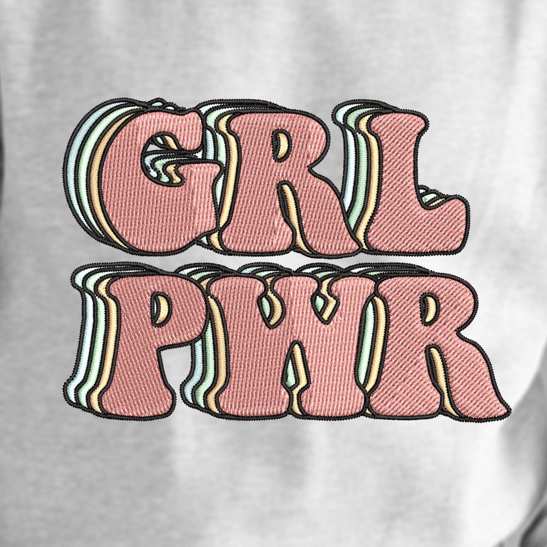 Girl Power Embroidery Design | Motivational Embroidery | Girly ...