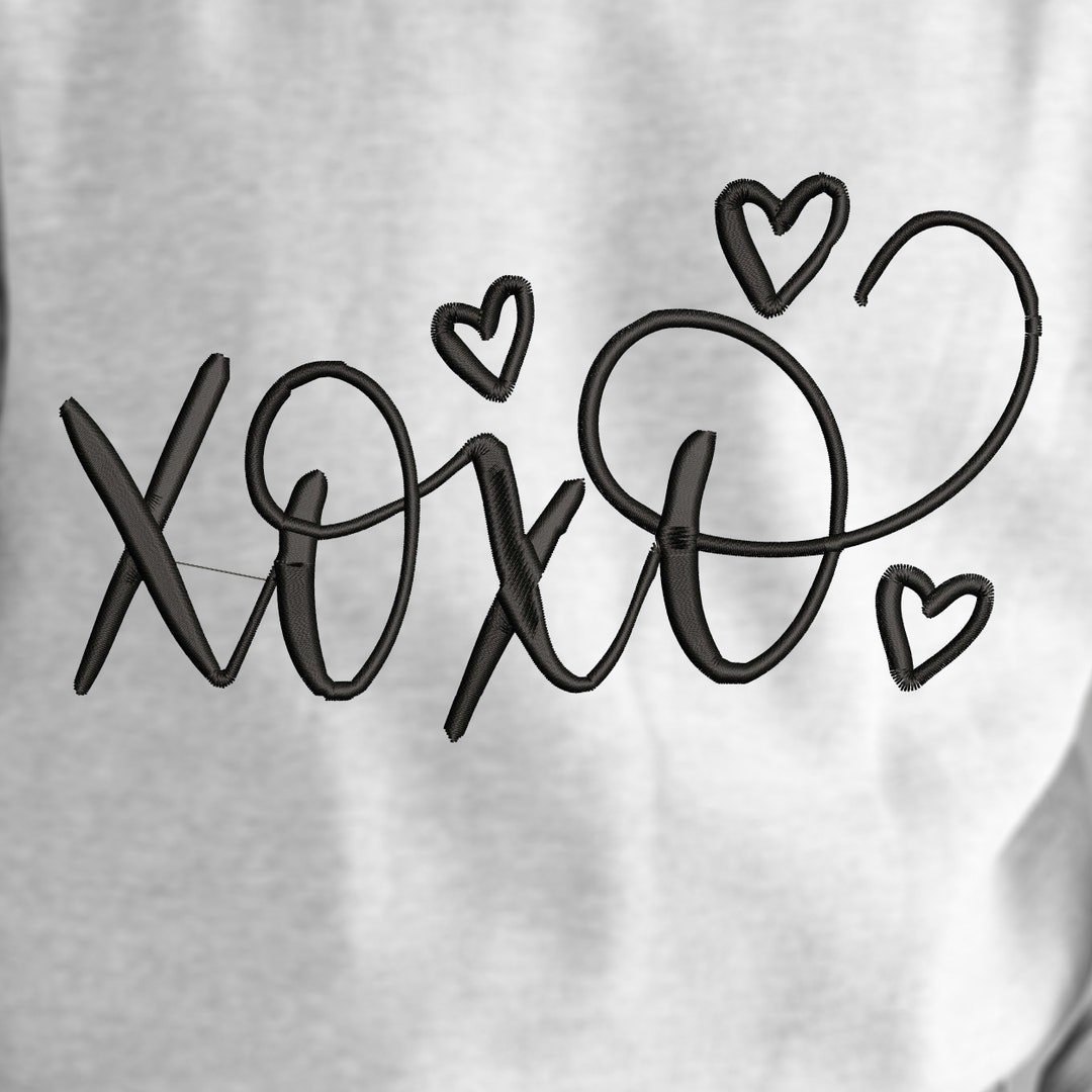 XOXO Embroidery Design | Valentines Embroidery Designs | Hugs and ...