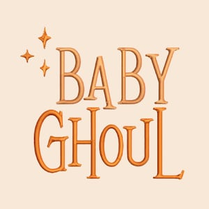 Baby Ghoul Embroidery Design for Halloween | Baby's First Halloween ...
