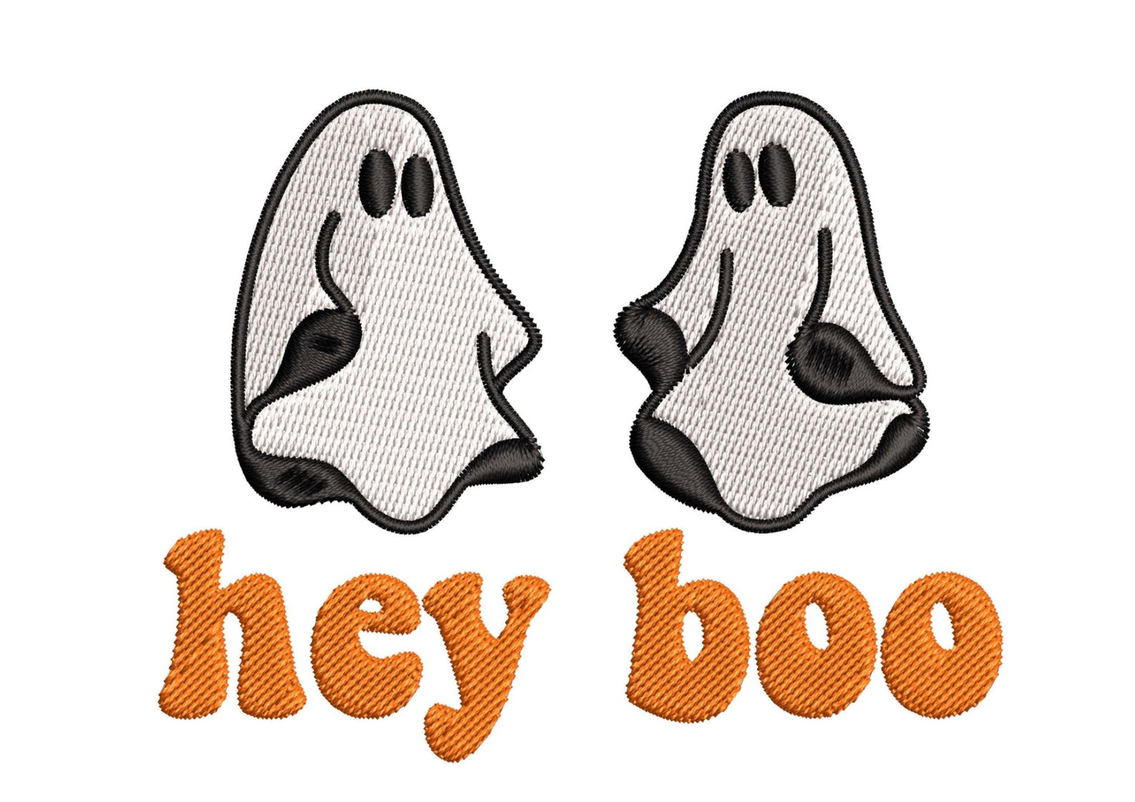 Hey Boo Embroidery Design | Halloween Machine Embroidery File | Ghost ...