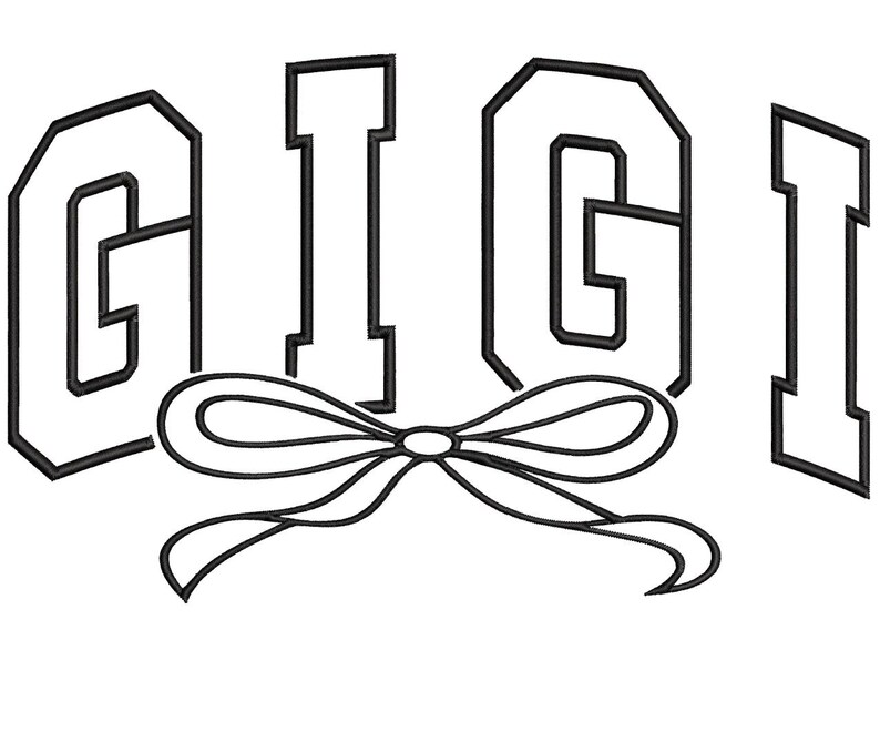 Gigi Embroidery Design: Mother's Day for Grandmother 4x4 | 7x5 | 10x6 ...