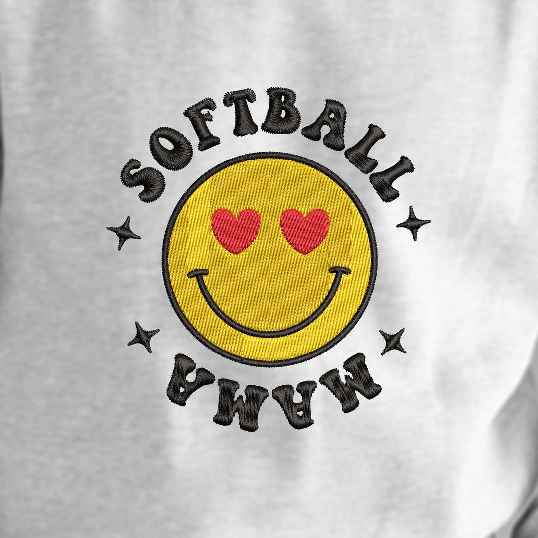 Softball Mama Embroidery Design | Trendy Softball Embroidery Design ...