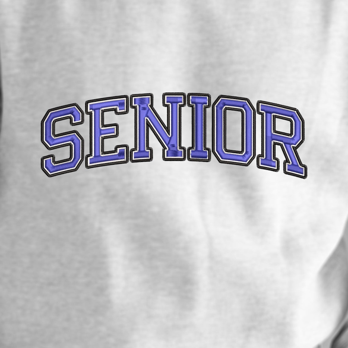 Varsity Senior Embroidery Design | Senior Embroidery File | 7" X 5 ...
