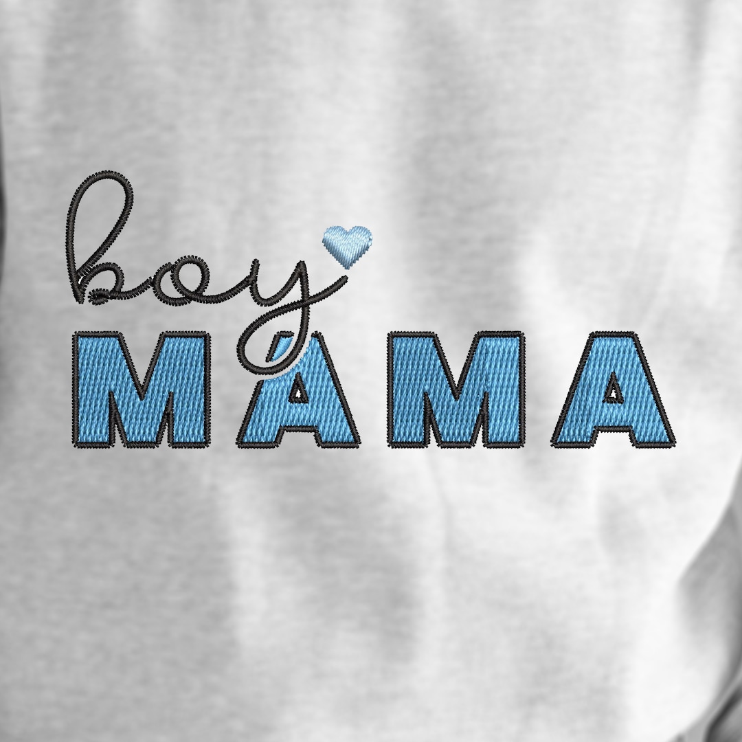 Boy Mama Embroidery Design: Trendy Mom File (4x4) (digital Download) - Etsy