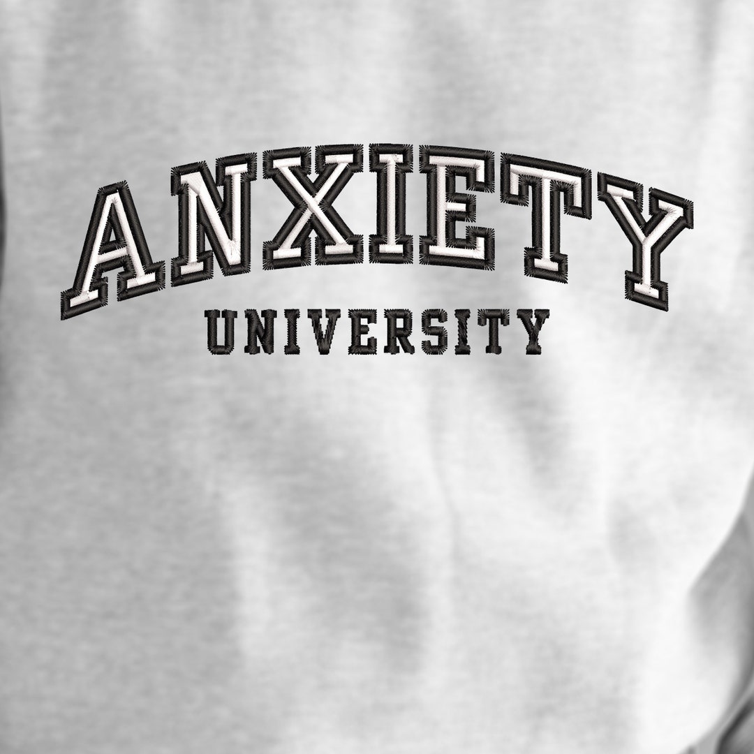 Anxiety University Neuro Spicy Embroidery Designs | Trendy Embroidery ...