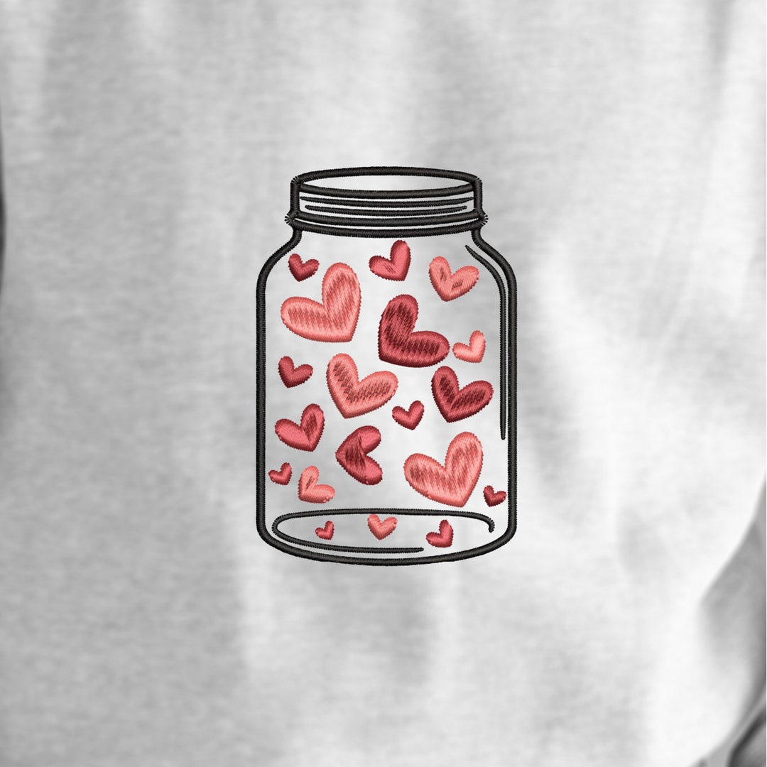 Hearts Machine Embroidery File | Jar of Hearts Machine Embroidery ...