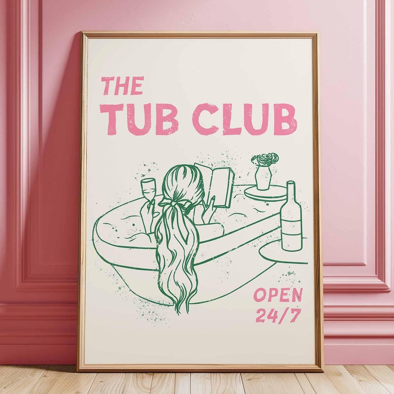Tub Club Art - Etsy