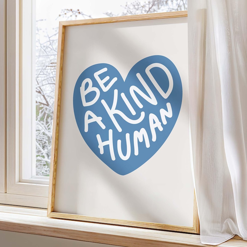Be Kind Poster - Etsy