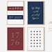 July 4th Printable Wall Art Set of 4, Modern Patriotic Decor, 1774 ...
