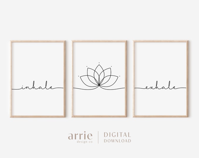 Inhale Exhale Print - Etsy