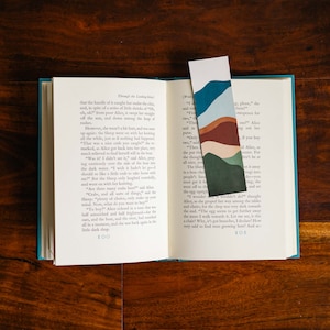 Printable Bookmarks, Double Sided Bookmark Set, Mountain Art, Reader ...