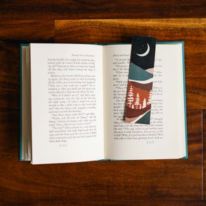 Printable Bookmarks, Double Sided Bookmark Set, Mountain Art, Reader ...