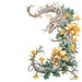 Mystical Dragon Bloom Border - Enchanted Floral Frame PNG - Perfect for ...