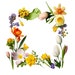 Exquisite Realistic Floral Border PNG - Lifelike Colorful Flower Frame ...