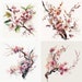 7 Watercolor Sakura Clipart Bundle - Delicate Cherry Blossom Jpgs ...