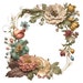 Charming Vintage Floral Border PNG - Timeless Colorful Flower Frame ...