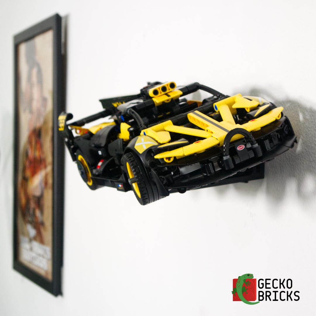 3D Printed Wall Mount for LEGO Bugatti Bolide (set 42151) - Gecko ...