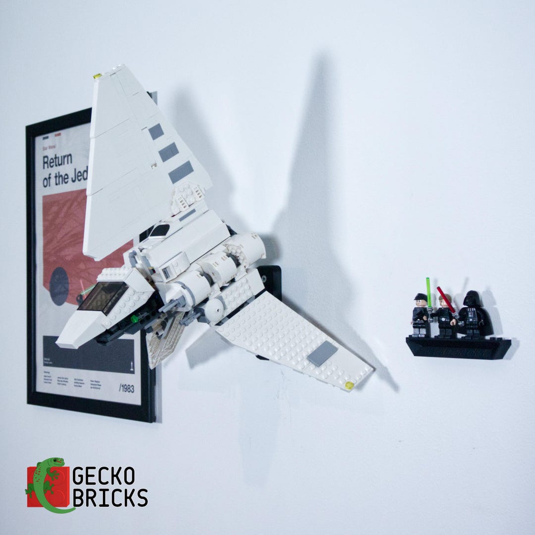 3D Printed Wall Mount for LEGO Imperial Shuttle (set 75302) - Gecko ...