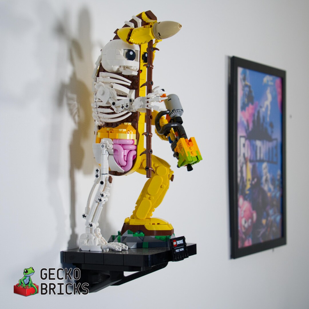 3D Printed Wall Mount for LEGO Peely Bones (set 77072) - Gecko Bricks ...
