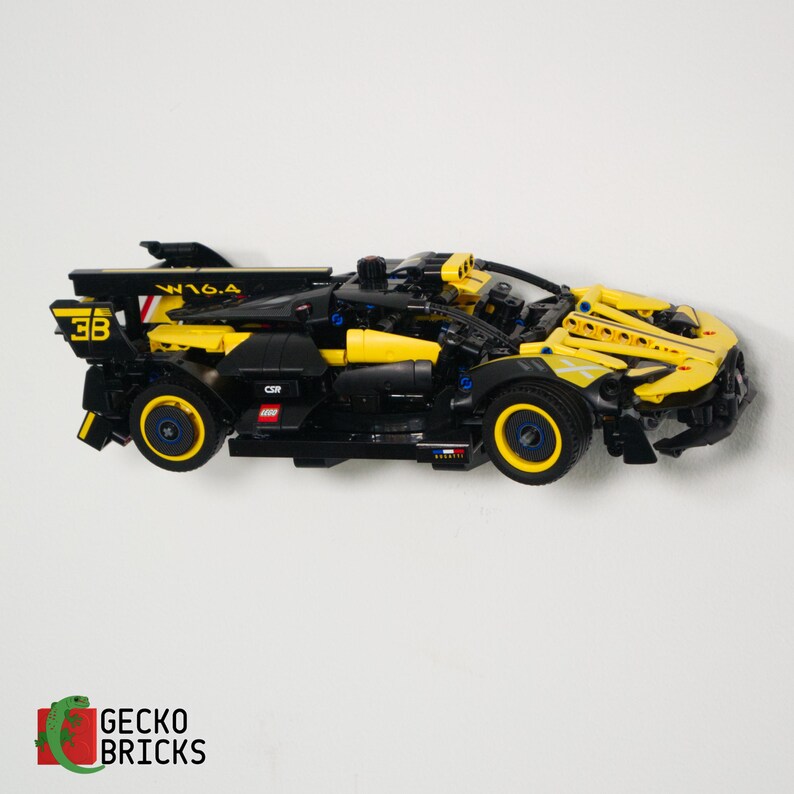 3D Printed Wall Mount for LEGO Bugatti Bolide (set 42151) - Gecko ...
