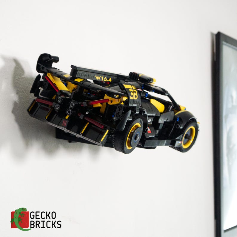 3D Printed Wall Mount for LEGO Bugatti Bolide (set 42151) - Gecko ...