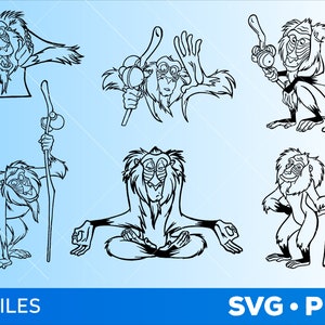 Rafiki SVG Bundle | Lion King SVG Bundle | Layered Cricut File | Svg ...