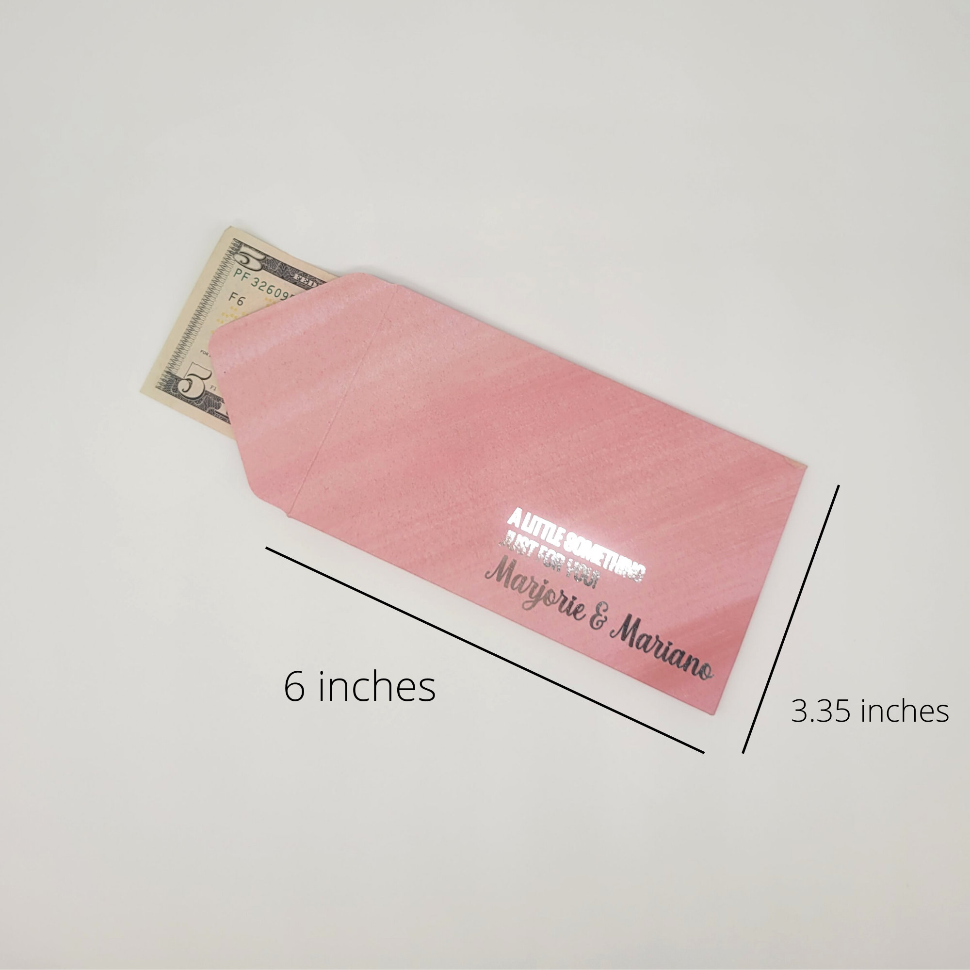 Custom Pink Foil Money Envelopes, Foil Cash Envelopes, Money Holder ...