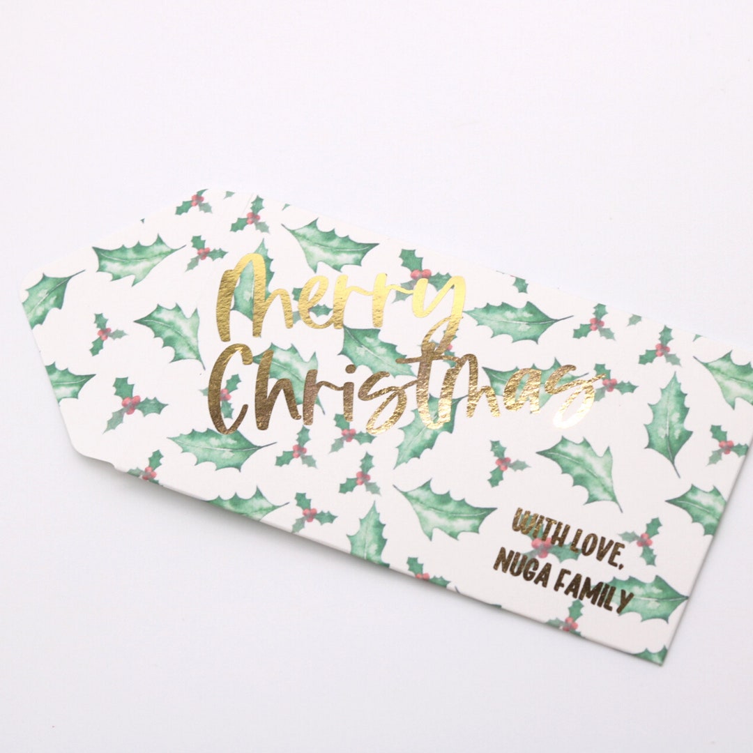 Custom Christmas Money Gift Envelopes, Personalized Holiday Money ...