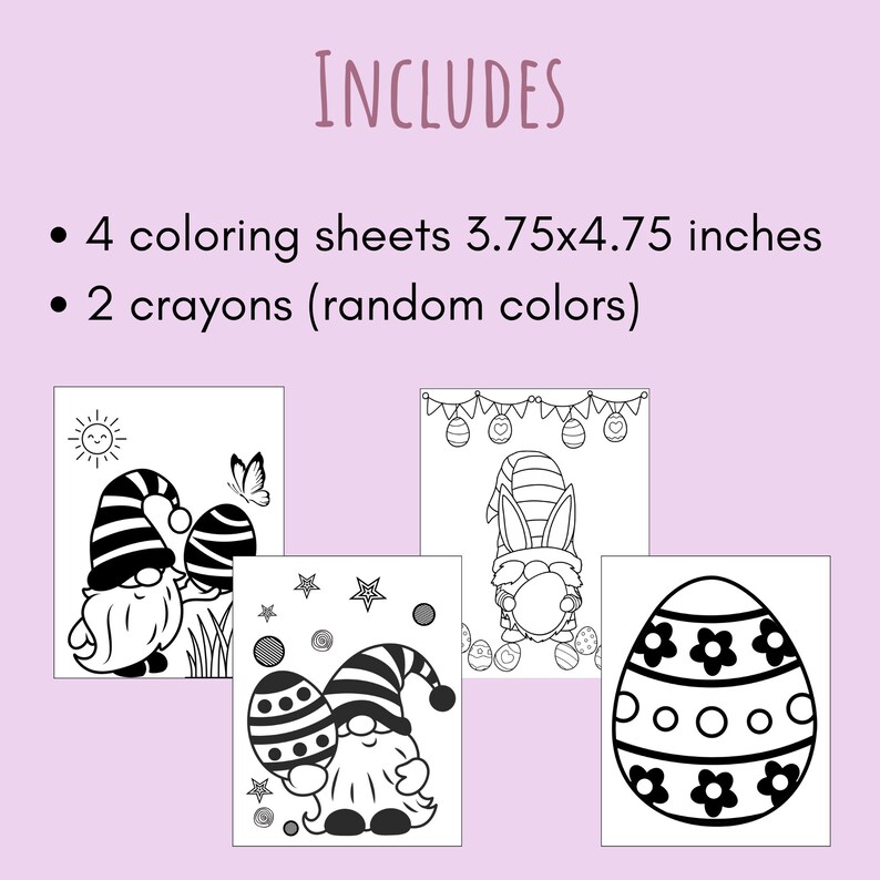 Easter Gnome Coloring Pages Favor, Childrens Coloring Pages, Easter ...