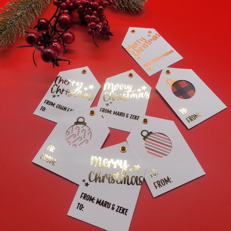 Gold Ornament Christmas Gift Tags, Cute Christmas Tags, Funny Christmas ...