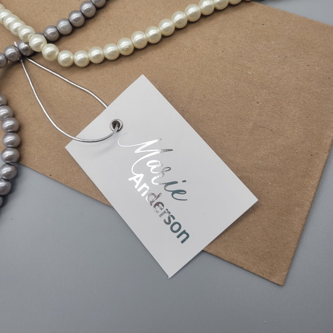 Personalized Foil Name Tag, Custom Foil Gift Tag, Gold Name Gift Tag ...