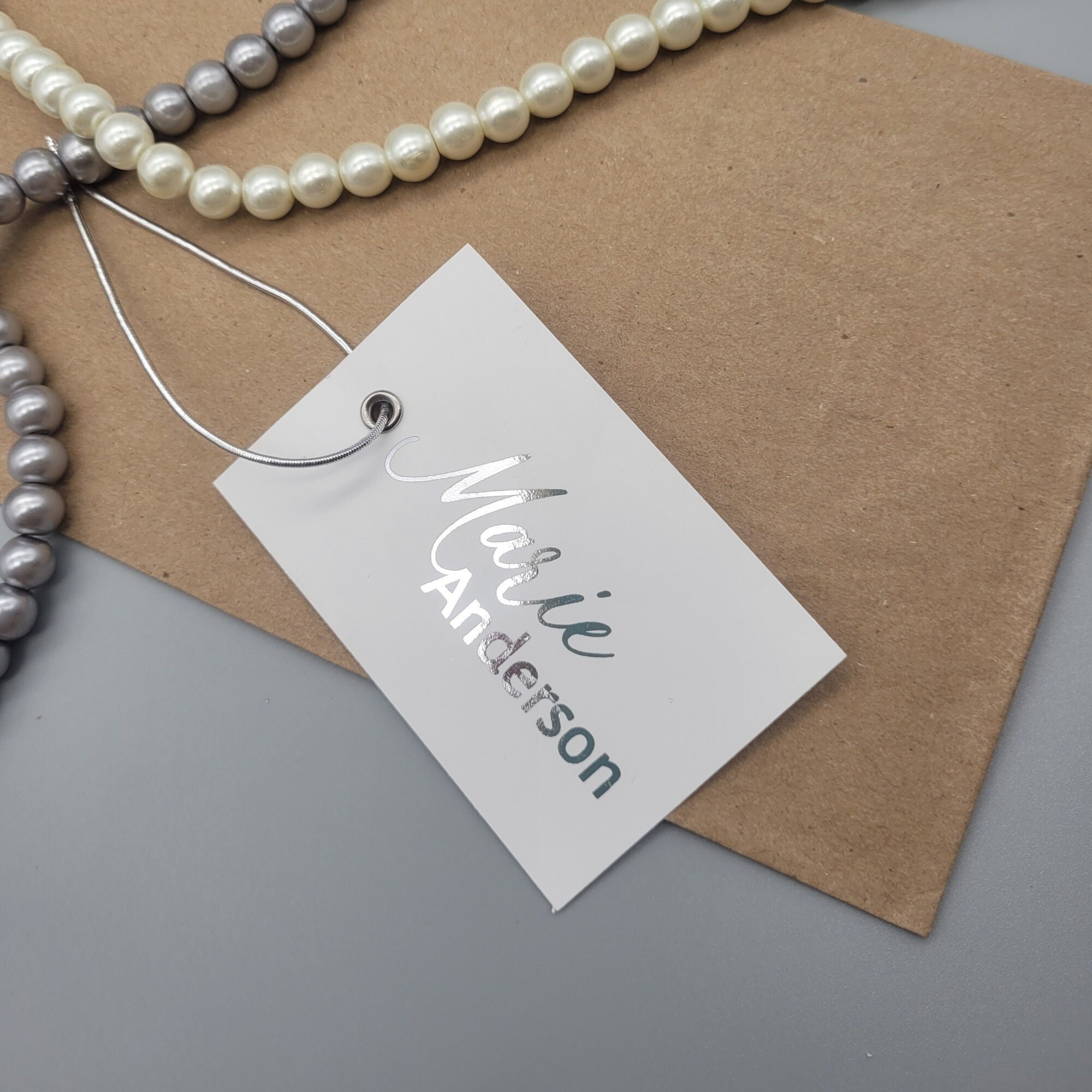 Personalized Foil Name Tag, Custom Foil Gift Tag, Gold Name Gift Tag ...