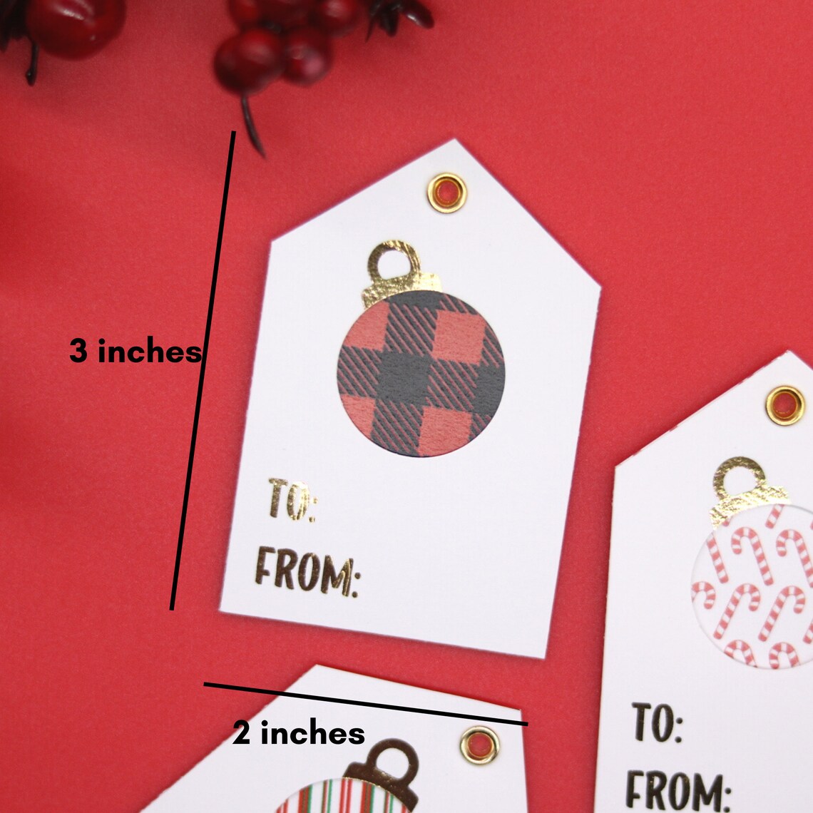 Gold Ornament Christmas Gift Tags, Cute Christmas Tags, Funny Christmas ...