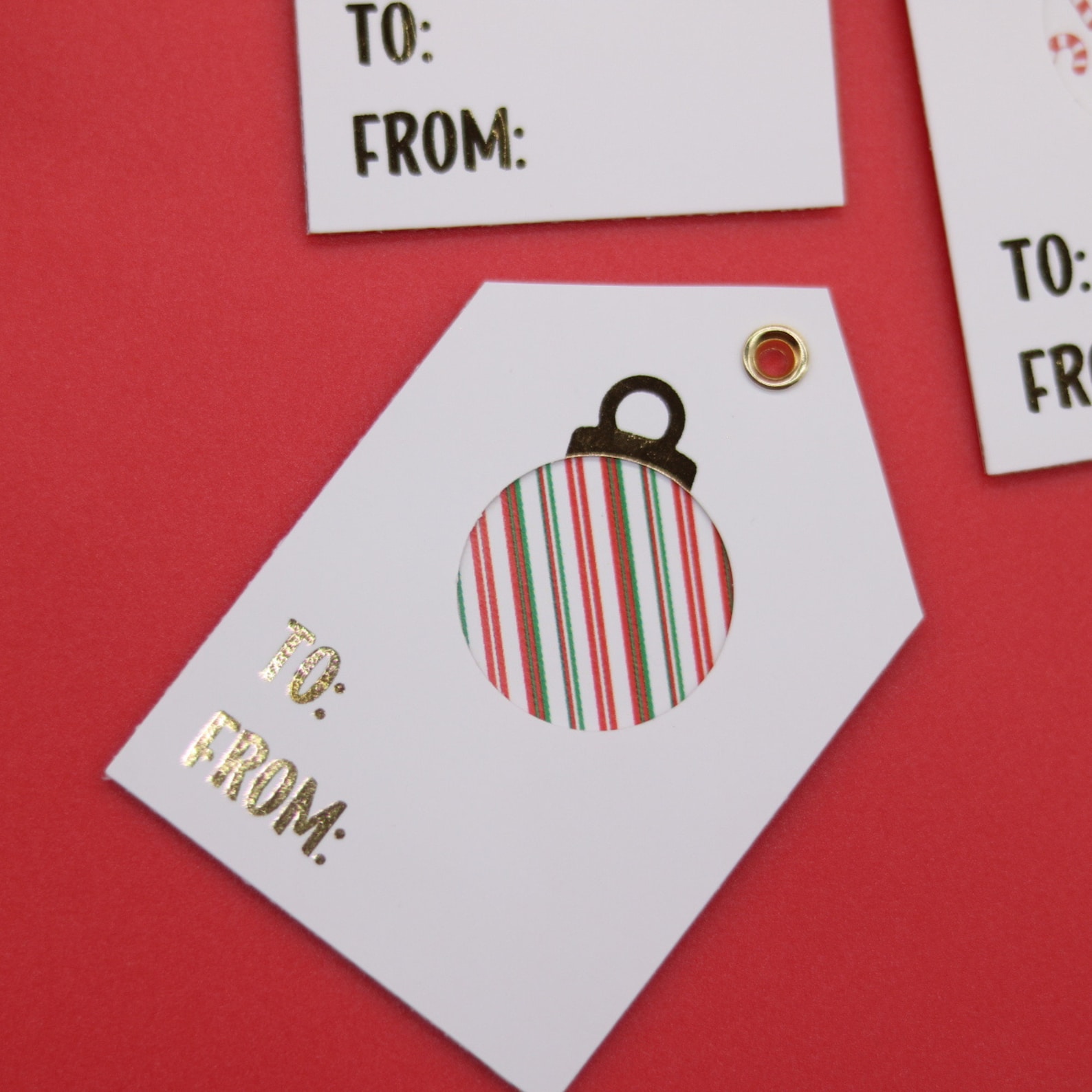 Gold Ornament Christmas Gift Tags, Cute Christmas Tags, Funny Christmas ...