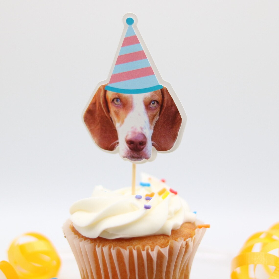 Custom Dog Cupcake Toppers, Personalized Pet Topper, Personalize Dog ...