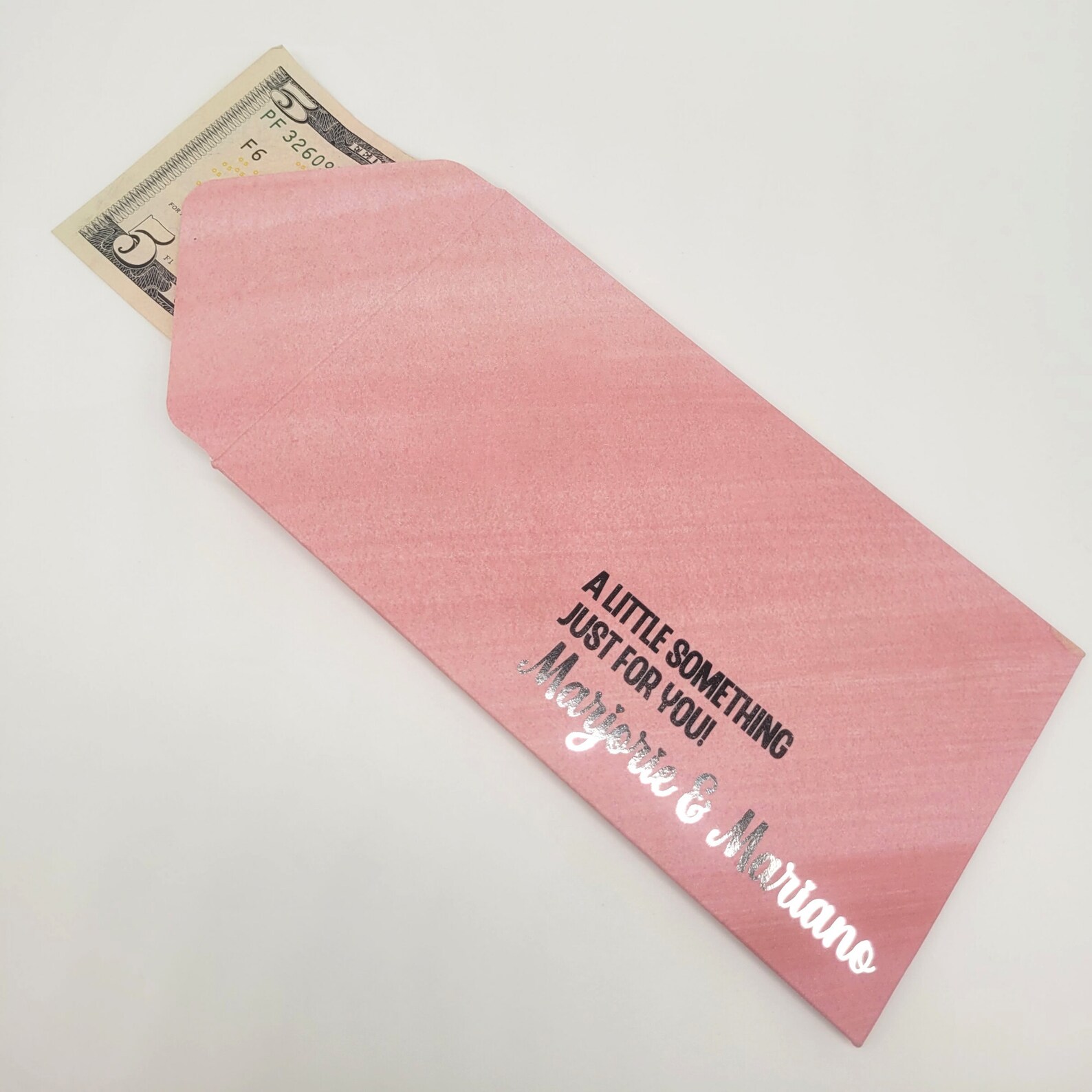 Custom Pink Foil Money Envelopes, Foil Cash Envelopes, Money Holder ...